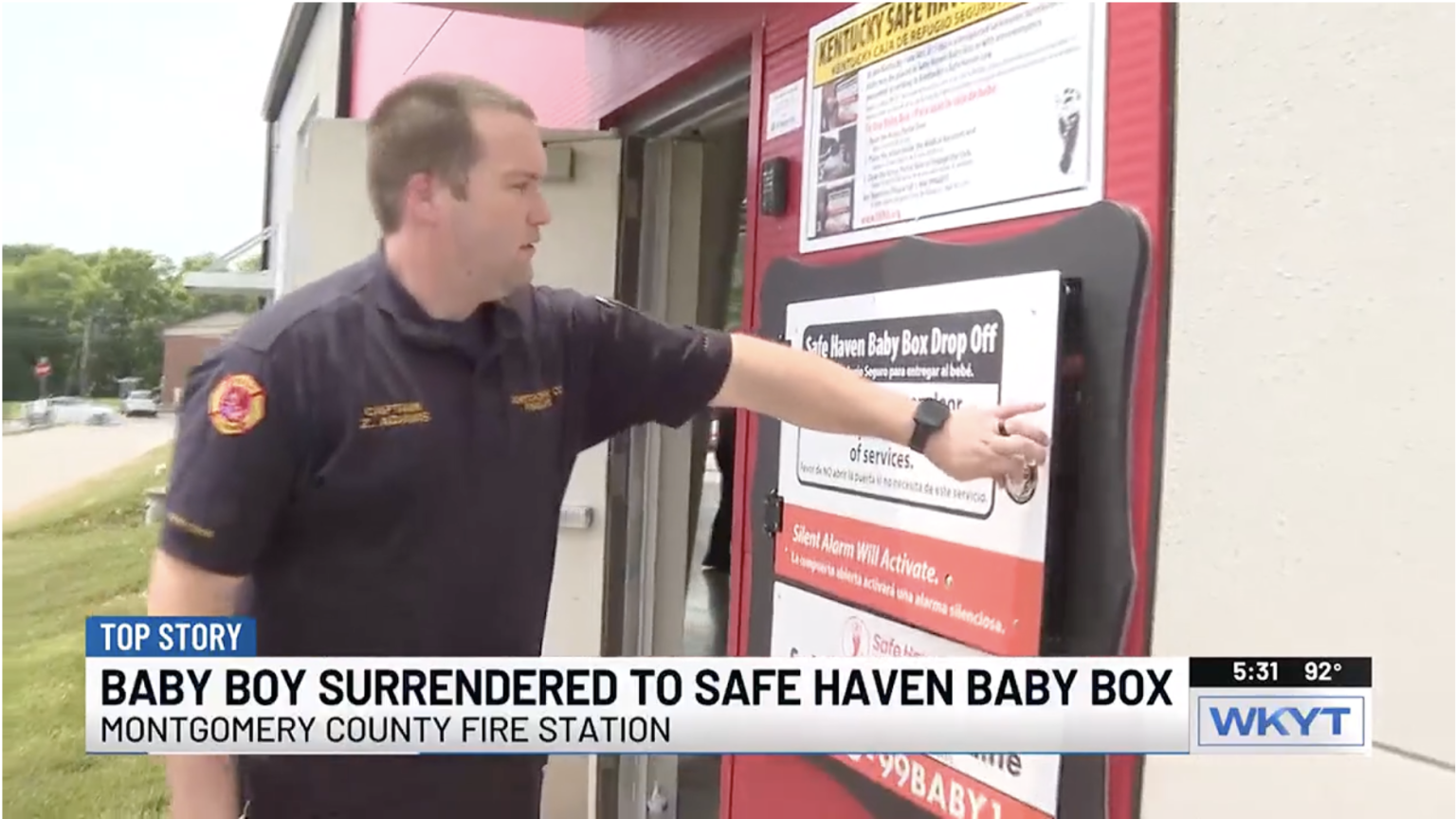 Kentucky baby is 50th to be saved by a Safe Haven Baby Box