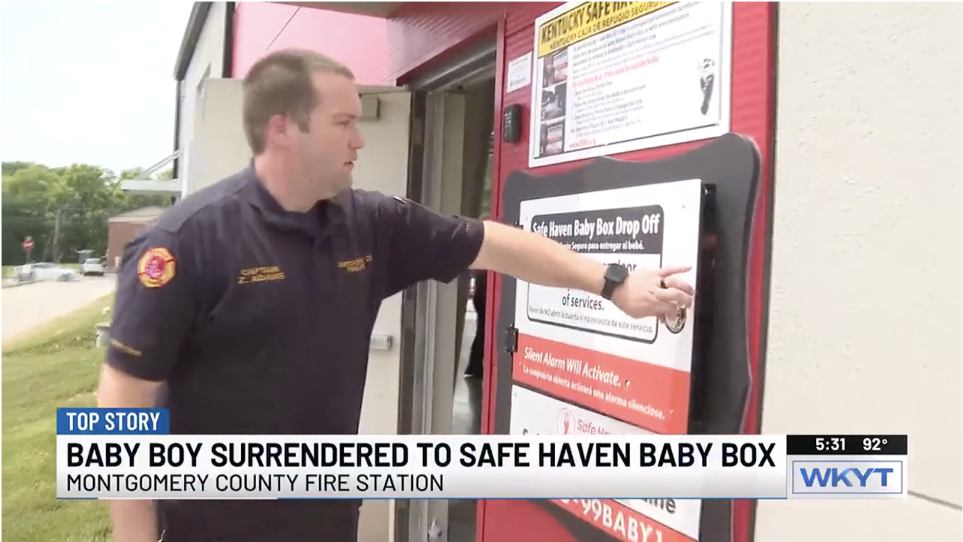 Kentucky baby is 50th to be saved by a Safe Haven Baby Box